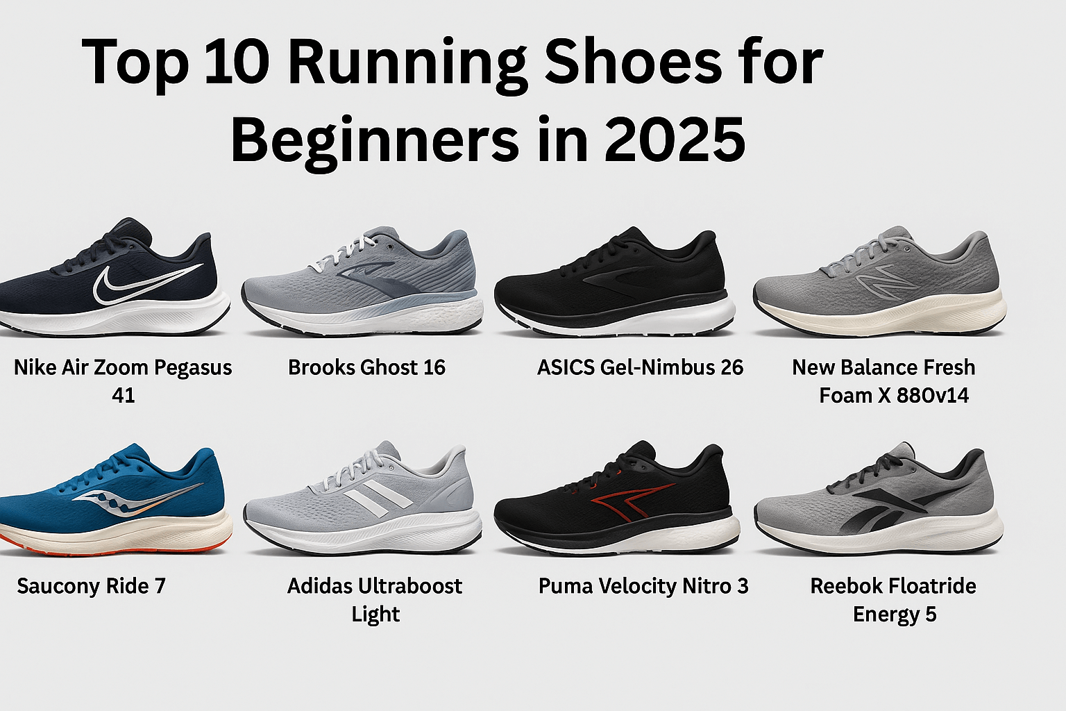 Top 10 Running Shoes for Beginners in 2025 - fullvitality360.com